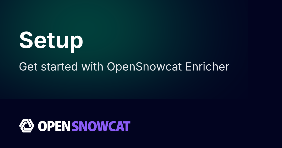 Setup - OpenSnowcat