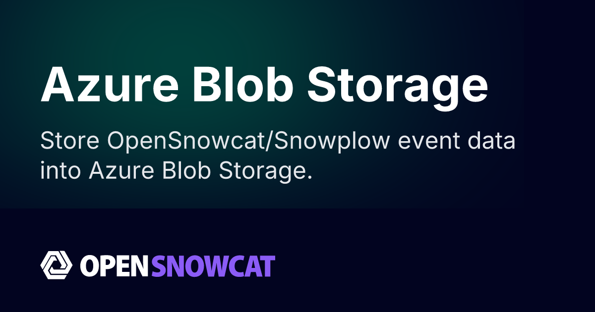 Azure Blob Storage - OpenSnowcat