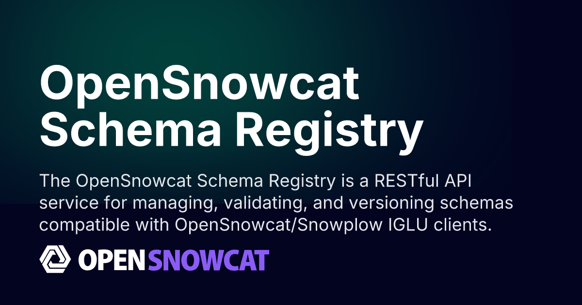 OpenSnowcat Schema Registry - OpenSnowcat